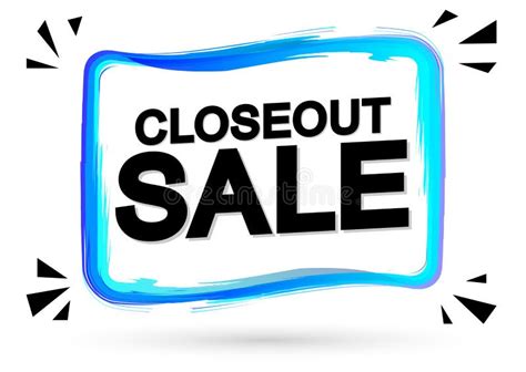 Set Closeout Sale Banners Discount Tags Design Template Vector