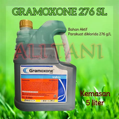 Jual GRAMOXONE 276 SL Kemasan 5 Liter Herbisida Racun Rumput Kontak