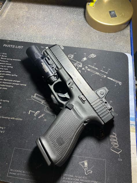 Glock 21 Gen 5 Trijicon Rmr Type 2 Trijicon Suppressor Height Green