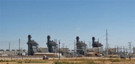 Odessa Ector Gas Fired Generating Station Editorial Photography Image