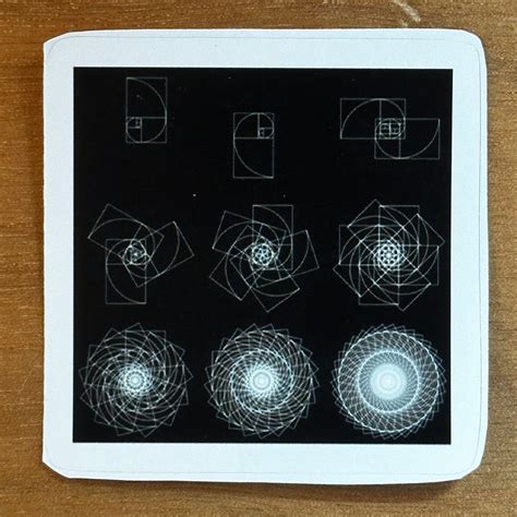 Fibonacci Sequence Sticker Nature Of Flowers