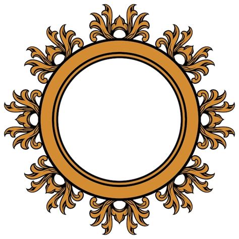 Ornamento De Círculo Clássico Para Casamentos Vetor Premium