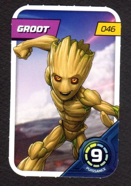 CARTE MARVEL LECLERC 2023 Défie tes Héros 046 46 GROOT EUR 1 00