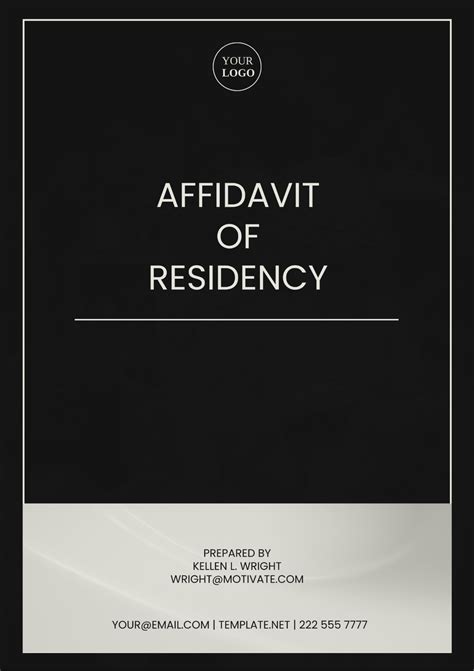 Free California Affidavit Of Residence Template To Edit Online