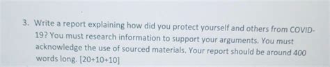 Write A Report Explaining How Did You Protect Chegg
