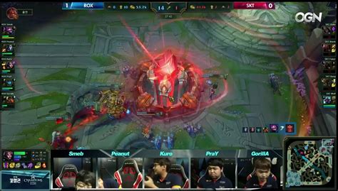 SK Telecom T1 Vs ROX Tigers LCK Champions 2016 Spring Week 10