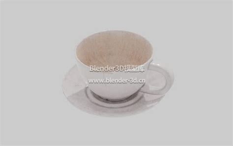 Blender 脏咖啡杯子碟子3d模型素材资源免费下载 Blender3d模型库