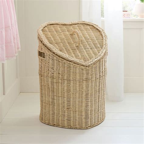 Loveshackfancy Heart Rattan Hamper Pottery Barn Teen
