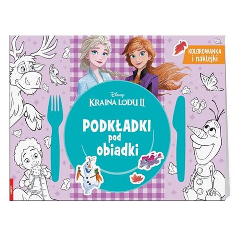 Kolorowanka dla dzieci Disney Kraina Lodu 2 Podkładki pod obiadki MAT