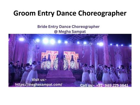 Ppt Bride And Groom Entry Choreographer Bride Entry Dance