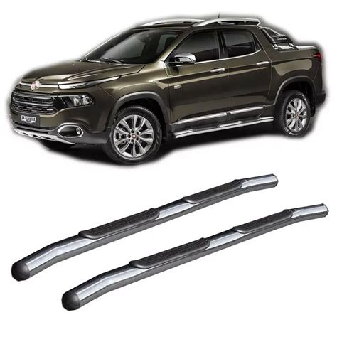 Kit Estribo Cromado Tipo E Santo Antonio Max Fiat Toro