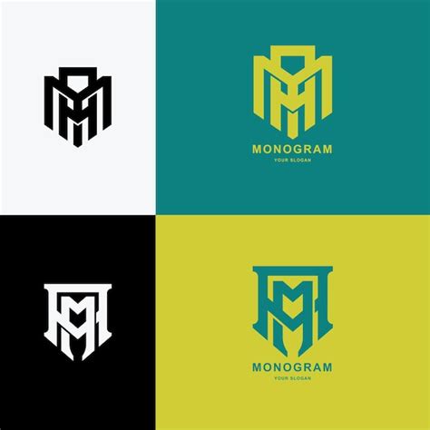 Premium Vector Letters Am Or Ma Monogram Template Logo Initial For