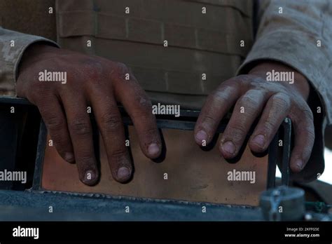 U S Marine Corps Lance Cpl Patrick Anger A Light Armored Vehicle