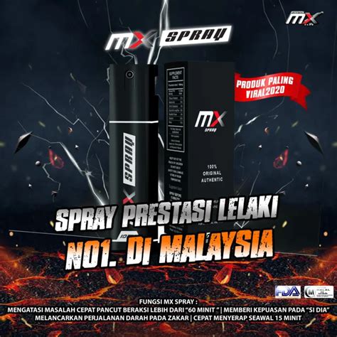 Mx Spray Delay Spray For Men Spray Tahan Lama Lelaki Men Delay