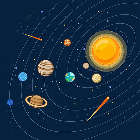 太陽和行星卡通 太陽 行星 卡通素材圖案，psd和png圖片免費下載