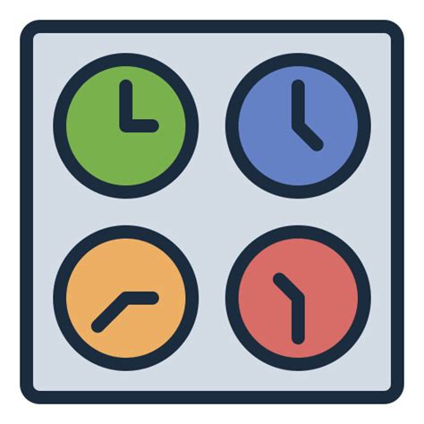Time Zone Generic Outline Color Icon