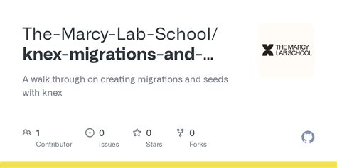github the marcy lab school knex migrations and seeds practice a