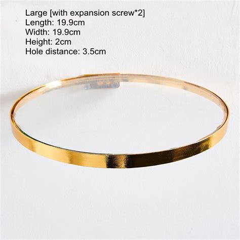 Златен рафт за стена Стъклен плаващ рафт Стелаж за стъклени первази Цветя Стенни рафтове за