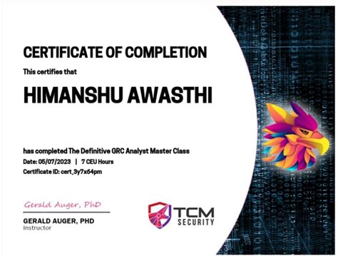 Himanshu Awasthi On Linkedin Cybersecurity Compliance Audit Security Technology Grc