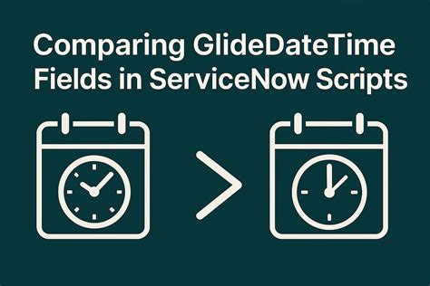 How To Compare Two Dates Glidedatetime In Servicenow Scripts