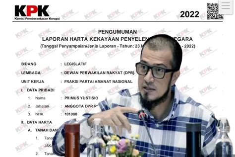 Punya Harta Rp100 Miliar Tanpa Hutang Ini Lhkpn Anggota Dpr Tampan