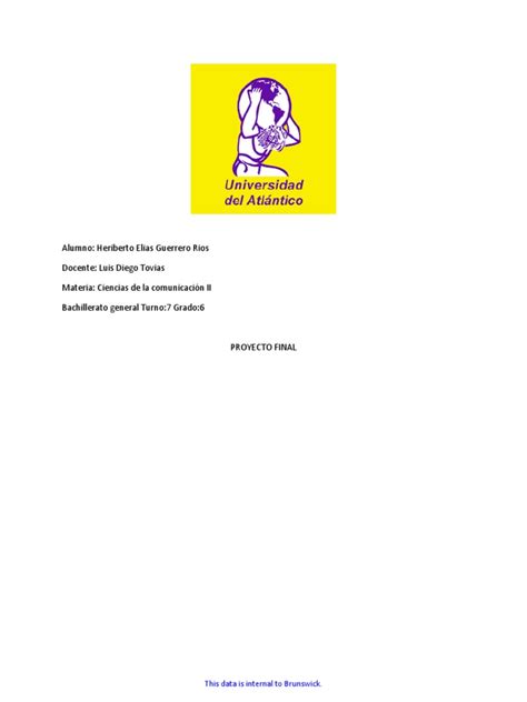 Proyecto Final Ciencias De La Comunicación Ii Pdf Televisión