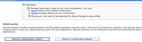 jee servers enable websphere was admin console security with local operating system