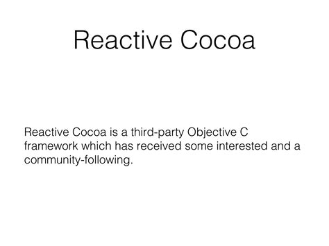 Reactive Cocoa Ppt