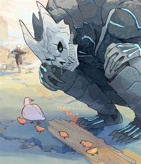 Hibino Kafka And Ichikawa Reno Kaijuu No 8 Drawn By Momojijiradar
