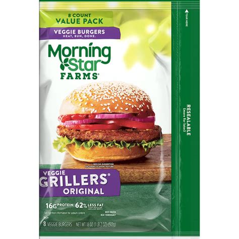 Morningstar Farms Veggie Burgers Grillers Original 18 Oz Delivery Or