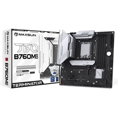 Placa Mãe Maxsun Terminator B760m D5 Chipset B760 Intel Lga 1700 M Atx Ddr5
