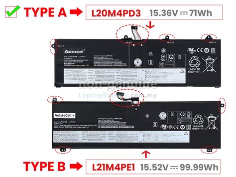 Lenovo Legion S7 15ach6 82k8003lmj Batteryhigh Grade Replacement