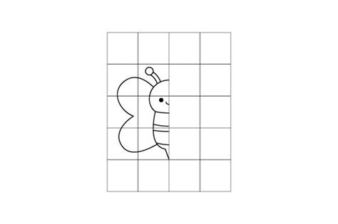 Bee Symmetry Drawing Svg Cut File By Creative Fabrica Crafts · Creative Fabrica