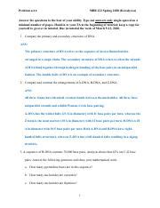 Problem Set Answers Pdf Problem Set MBB Spring