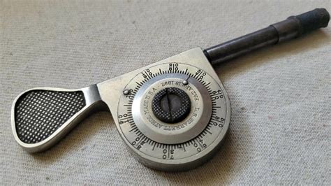 Antique L S Starrett Dial Speed Indicator Patent April 13 1897 Vinty