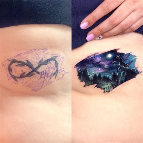 Brilliant Cover Up Tattoos With Before And After Our Mindful Life Wrist Tattoo Cover Up