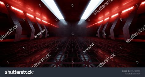 Sci Fi Futuristic Cyber Alien Spaceship Stock Illustration 2194721773