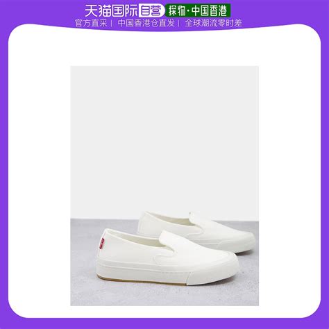 香港直邮潮奢 Levis 李维斯 女士levis 低帮帆布便鞋白色天猫国际探物中国香港