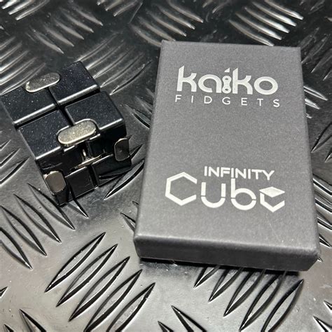 Black Metal Infinity Cube Fidget — Kaiko Fidgets Australia Pty Ltd