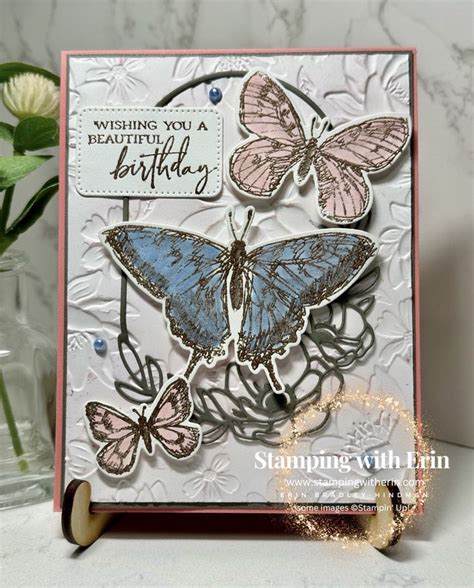 Sketched Butterflies And Lifetime Of Love Dies Stamping With Erin In