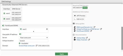 Ddns Fortigate Fortios 728 Fortinet Document Library