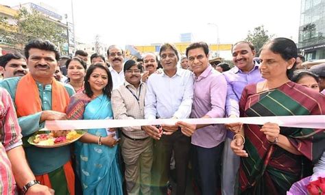 Hyds Kothaguda Flyover Opens To Public By Telangana Minister Ktr