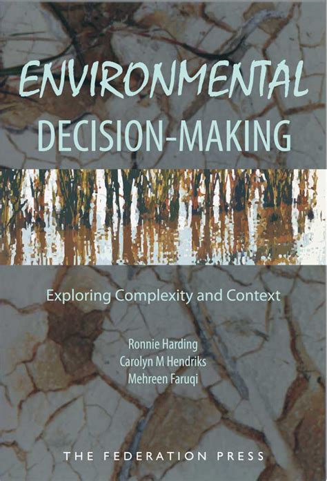 Environmental Decision Making The Federation Press