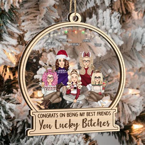 Christmas Congrats On Being My Bestie Sister Coworker T For Besti