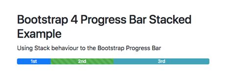 How To Use Bootstrap 4 Progress Bar Tutorialmines