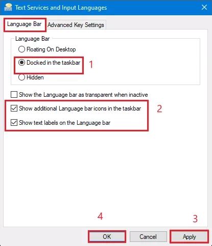 Solved Language Bar Missing From Taskbar In Windows