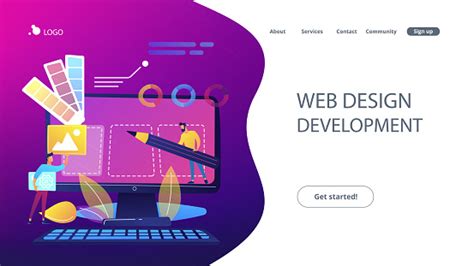 Ilustrasi Vektor Konsep Pengembangan Desain Web Ilustrasi Stok Unduh