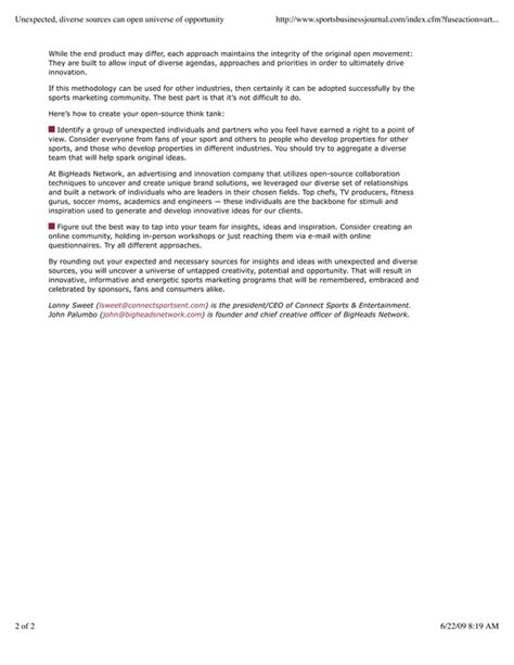 Unexpected Diverse Sources Can Open Universe Of Opportunity Pdf