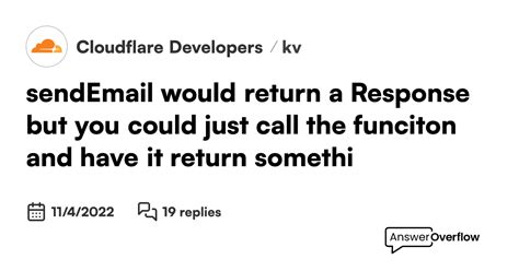 Sendemail Would Return A Response But You Could Just Call The
