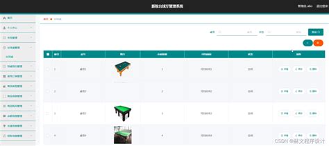 Javaphpnodejspython新锐台球厅管理系统【2024年毕设】 Csdn博客